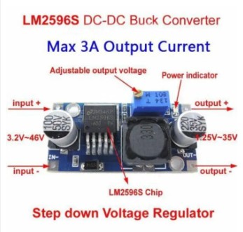 LM2596 DC-DC adjustable step-down 3A Power Supply module Large current Large power High Current ...