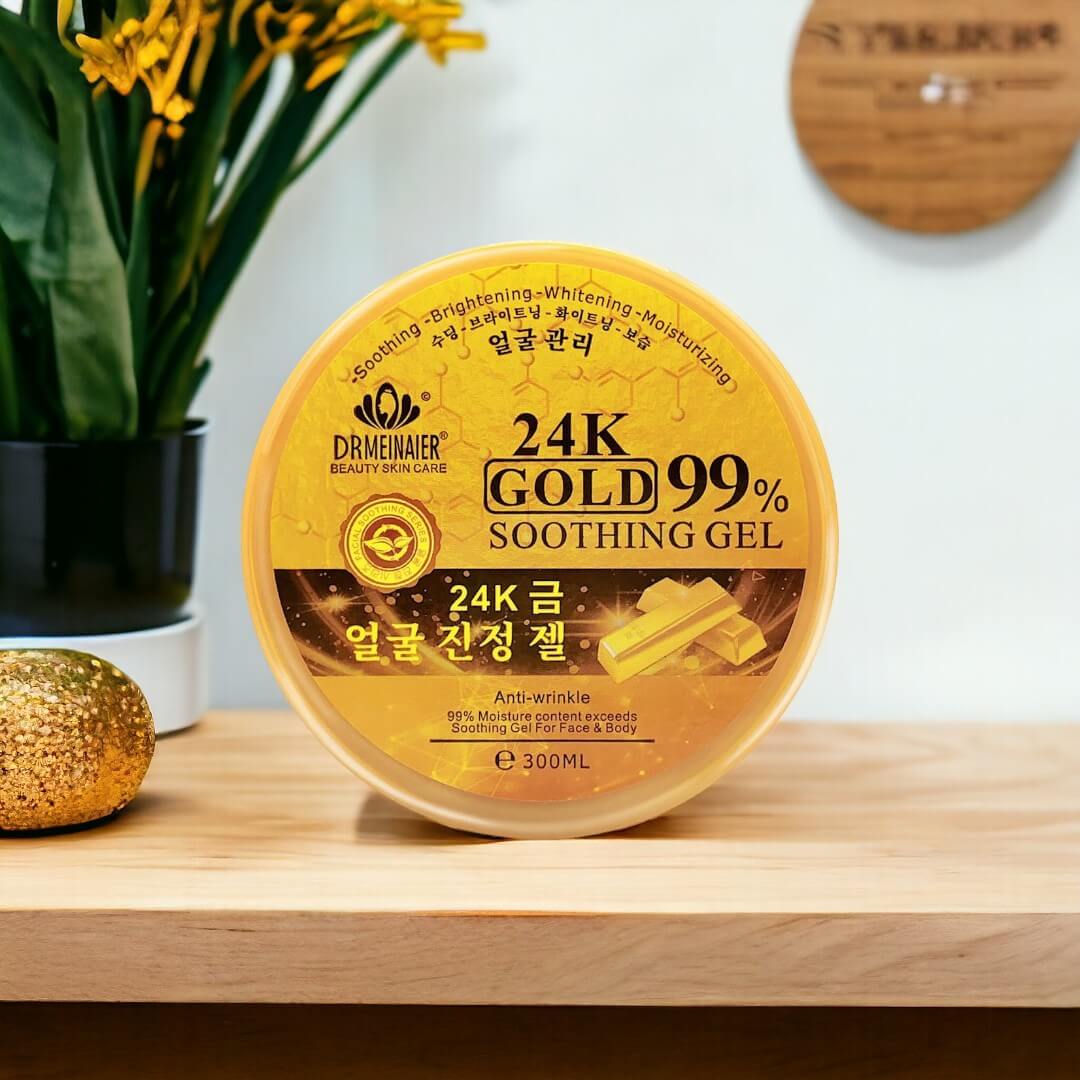 24K GOLD 99% Soothing Gel Hydrating Skin Care - 300ml | Daraz.com.bd