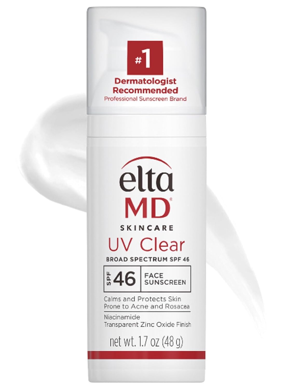 EltaMD UV Clear Face Sunscreen, Oil Free Sunscreen with Zinc Oxide ...