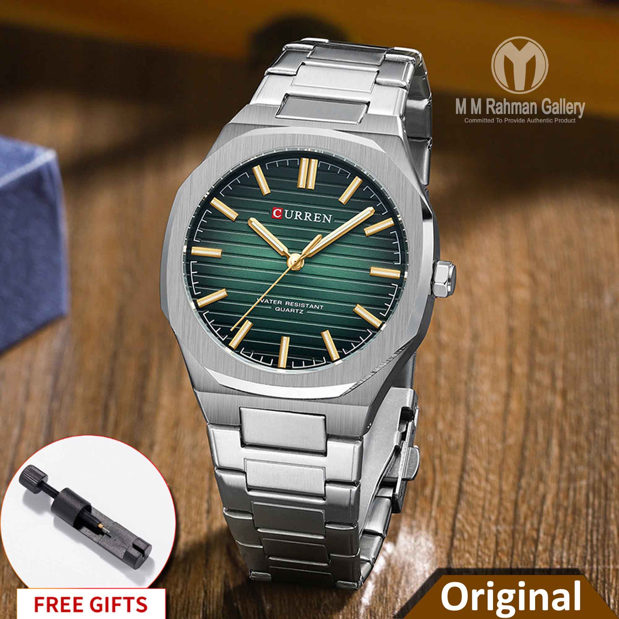 CURREN 8456 Stainless Steel Luminous Quartz Watch For Men - Silver ...