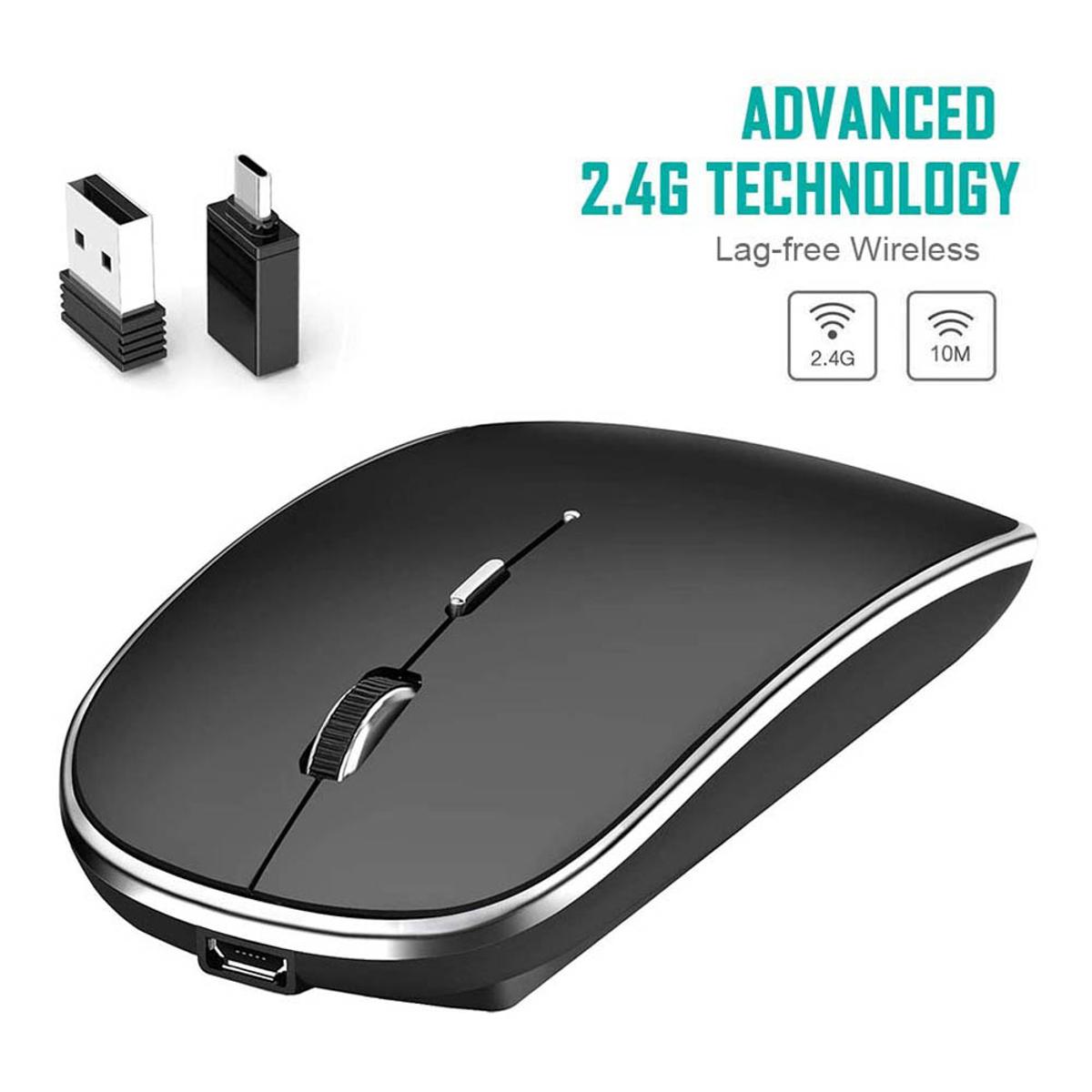 Classic Texture Gaming Supplies Products 2.4Ghz Wireless Mouse Silent ...