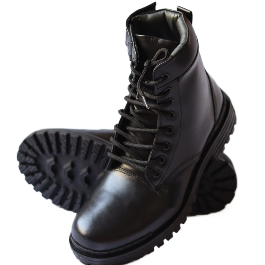 Fashion Long boots for Men | Genuine Leather Black Fashion Ankle Boot ...