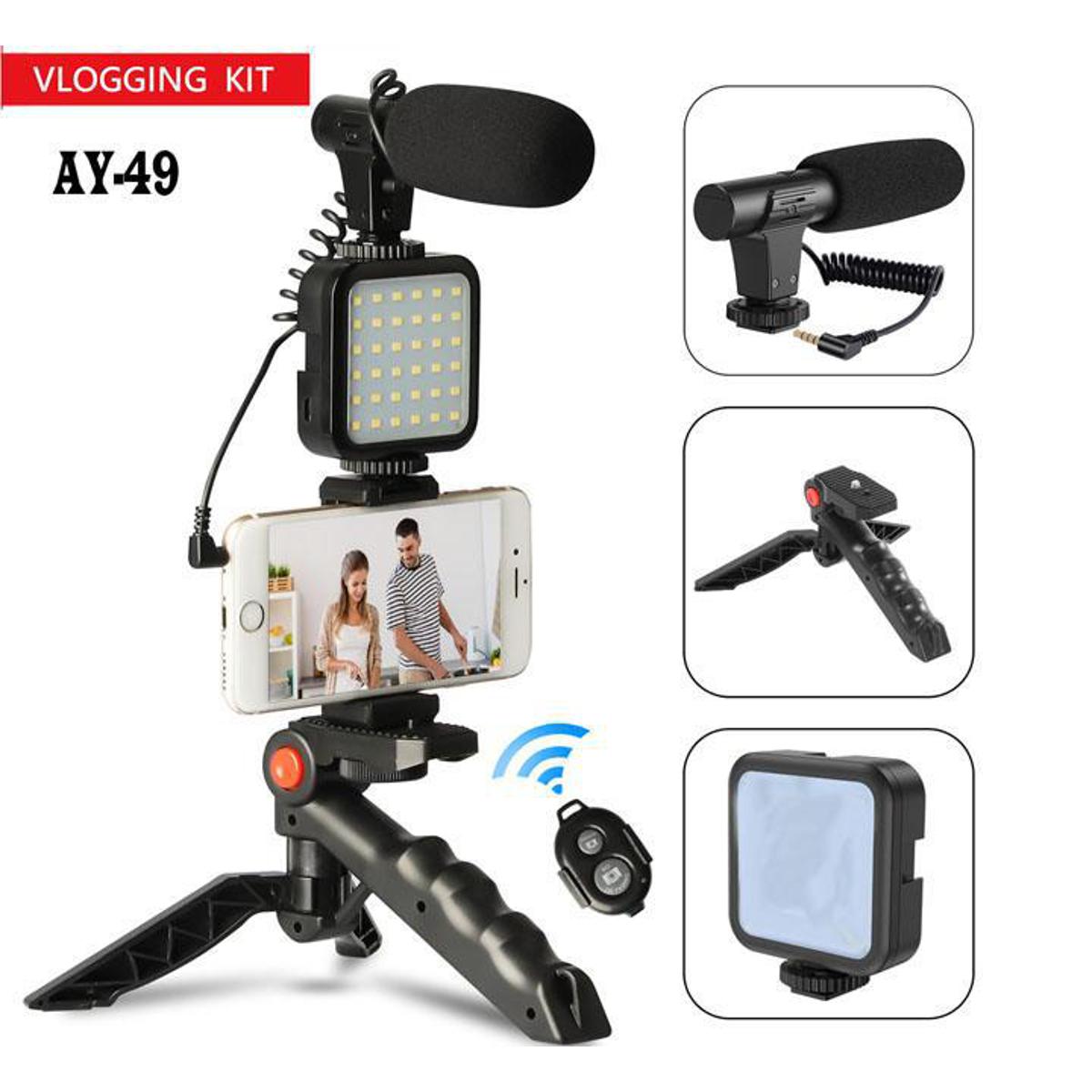 AY-49 Smartphone & Camera Vlogging Studio Kits Video Capture ...
