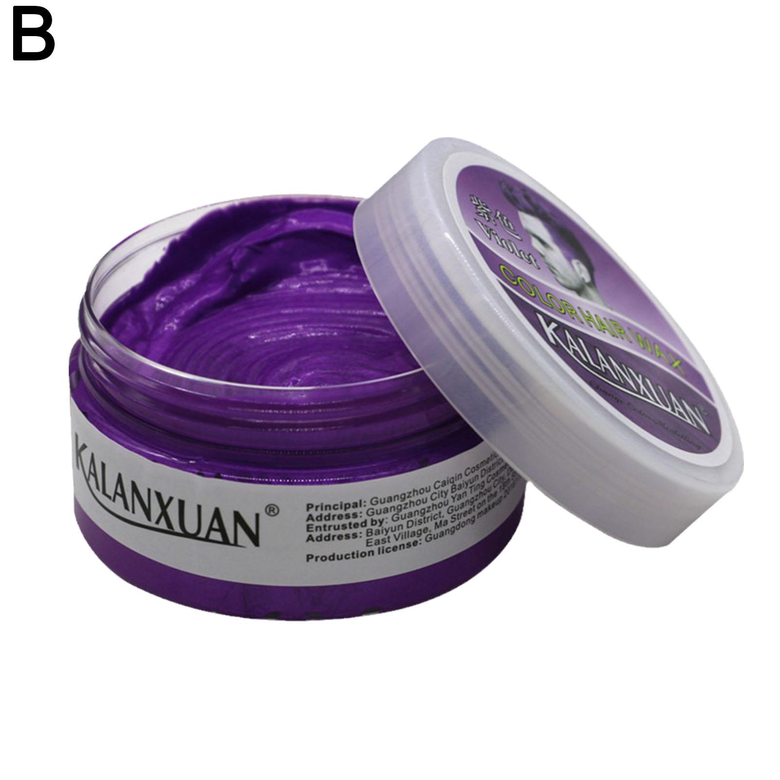 9 Color Fashion Temporary Color Dye Mud Salon Hair Wax Cream Styling ...