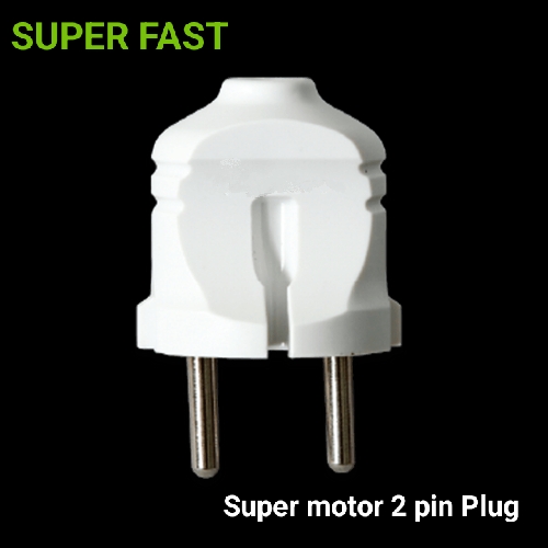 Super Fast(3 pcs) 2 Pin 6A Round Plug High Caliber 2Pin Adapter | Daraz ...