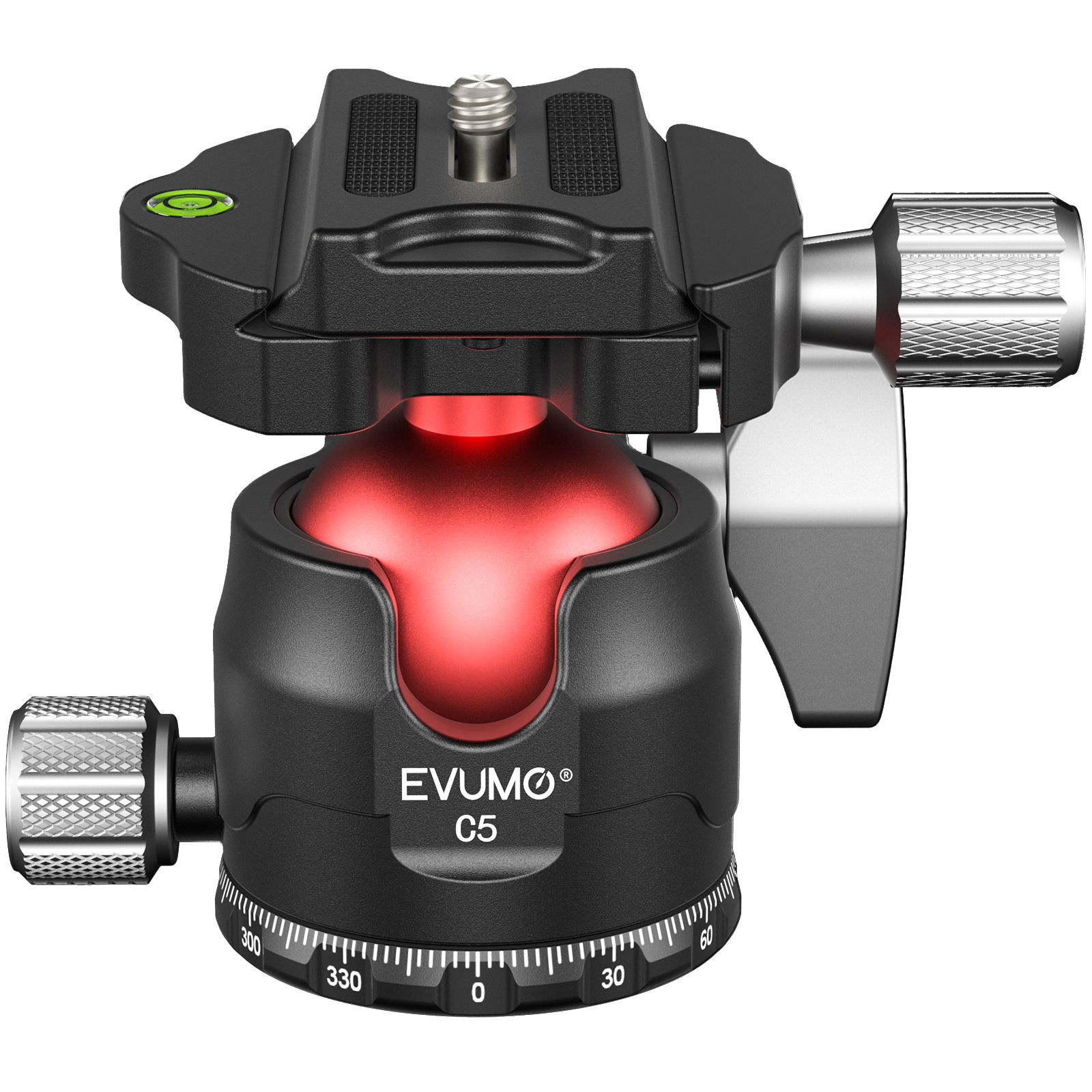 EVUMO C5 Professional Ball Head 38mm Big Ball Head 360° Panoramic Full ...