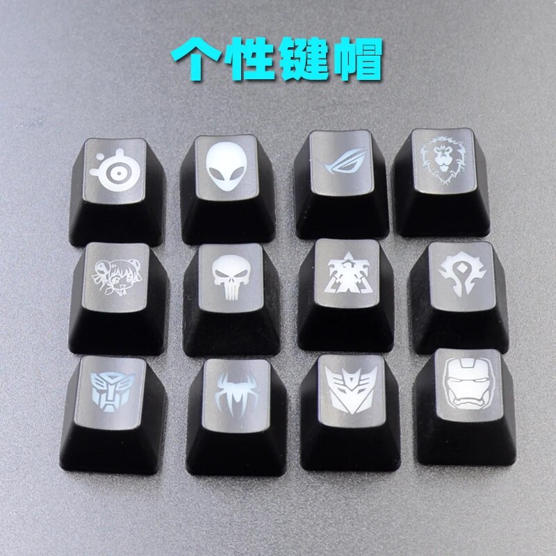 1pc ABS backlit mechanical keyboard keycap R4 height personality ...