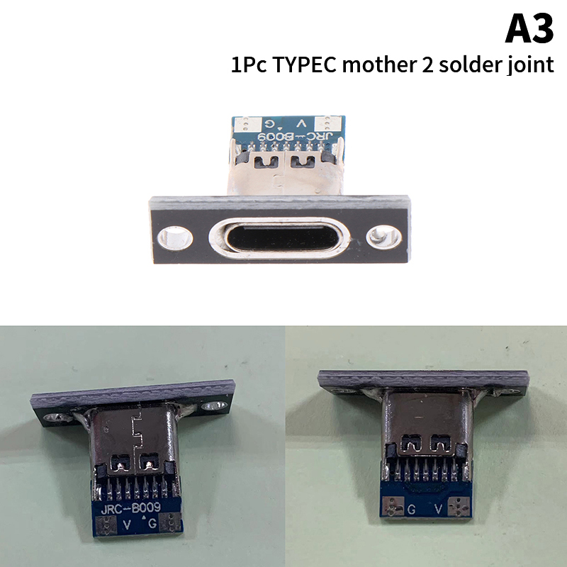 Charging Port USB Type C Socket Connector 2Pin 2P 4P Waterproof Strip ...