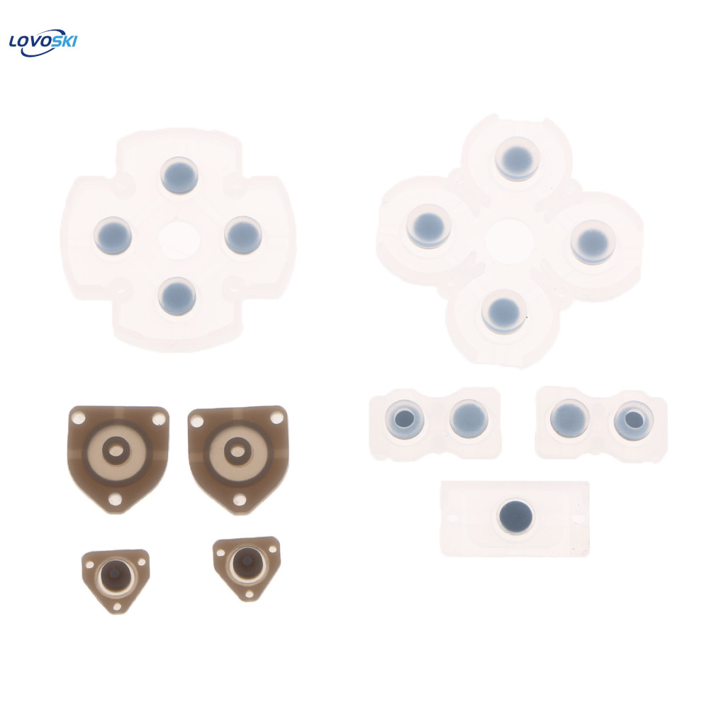 2 Set Rubber Conductive Pad Button Key Replacement Part for PS4 ...