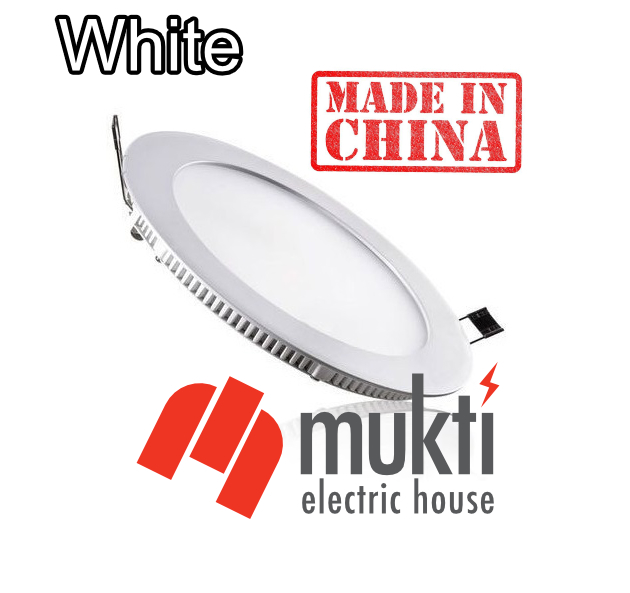 Imported China 6 Watt Round Flat Panel White Conceal Down led light ...