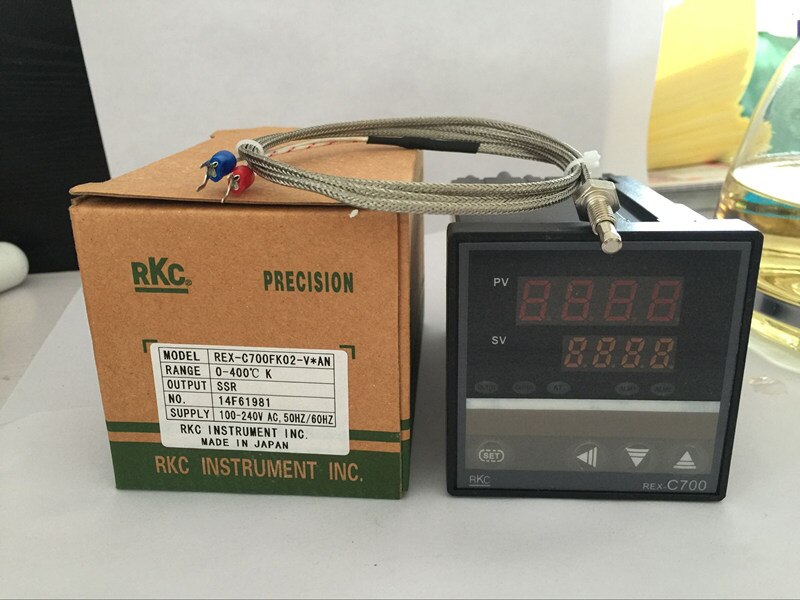 Digital Temperature Controller Relay or SSR Output REX-C700 Dual LED Display with K Type ...