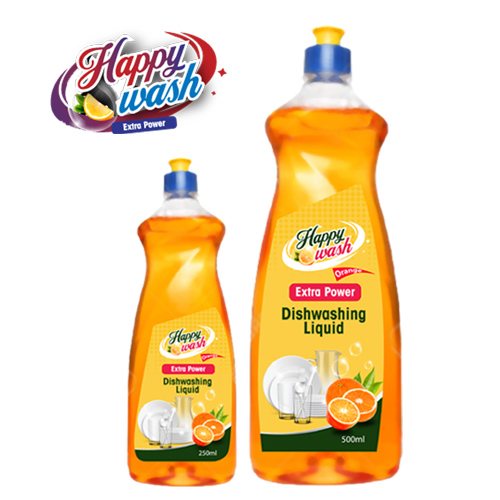 Happy Wash Extra Orange Dishwashing Liquid 500 Ml Bottle | Daraz.com.bd