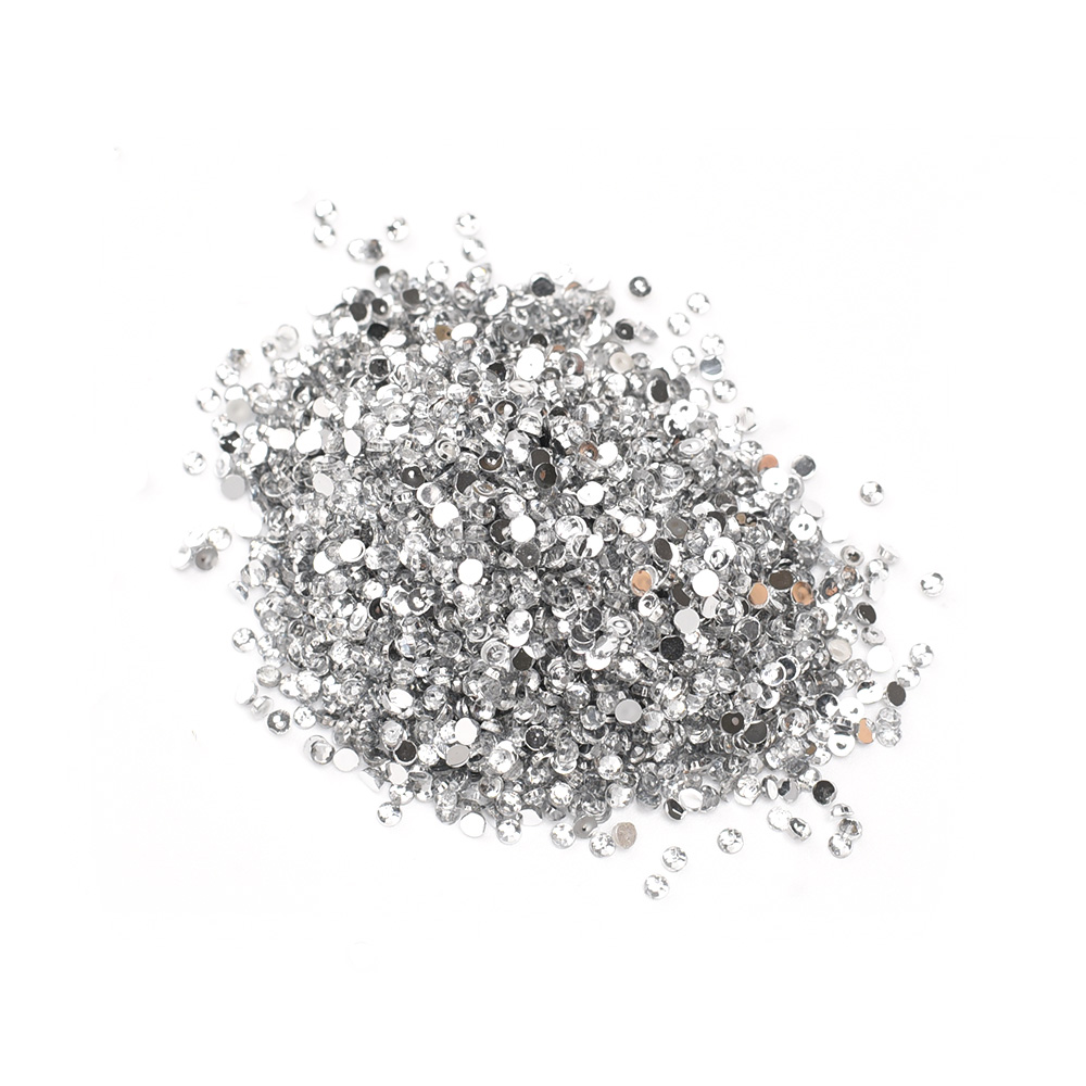 2000Pcs 2mm Multicolor Resin Rhinestones Flatback Crystal Sparkling ...