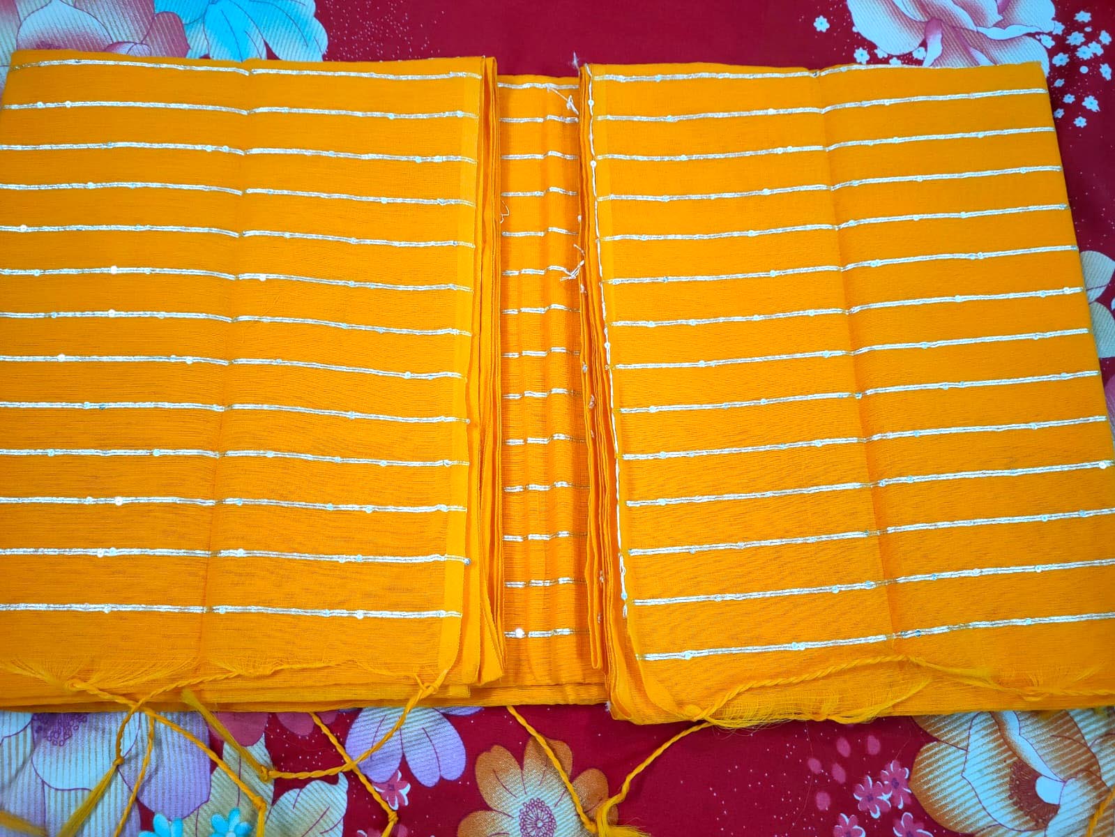 Traditional Half-Silk Chumki Tangail Saree for Women - SR Collection ...