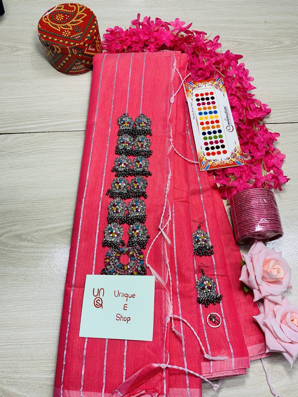 Tangail Er Saree Combo Set For Woman 22 Colour | Daraz.com.bd