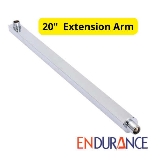 Extend Your Shower with a 20-Inch Extension Shower Arm - Square Pipes ...