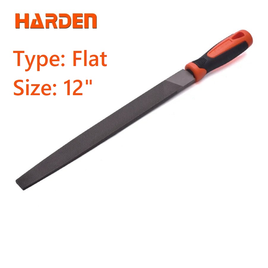 Harden 12" Professional Flat Bastard Mill File With Soft Handle 610635 ...