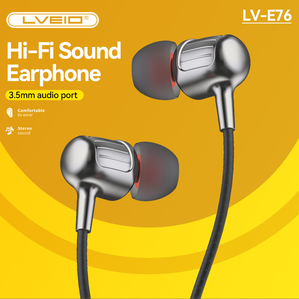LVEIO LV-E76 3.5mm Wired In-Ear Earphone | Daraz.com.bd