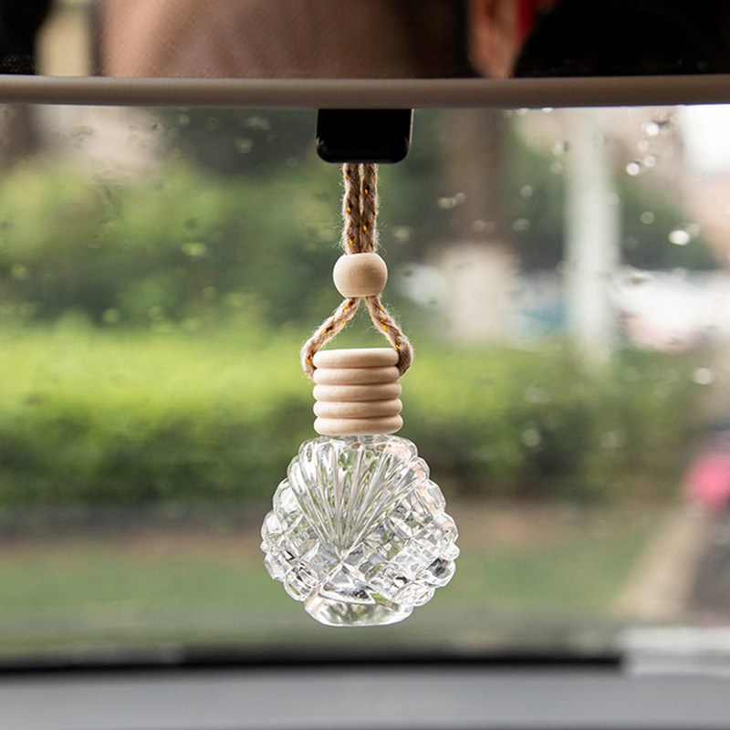 15ml Car Clear Glass Empty Perfume Bottle Hanging Air Freshener Diffuser Fragrance Essential Oil ...
