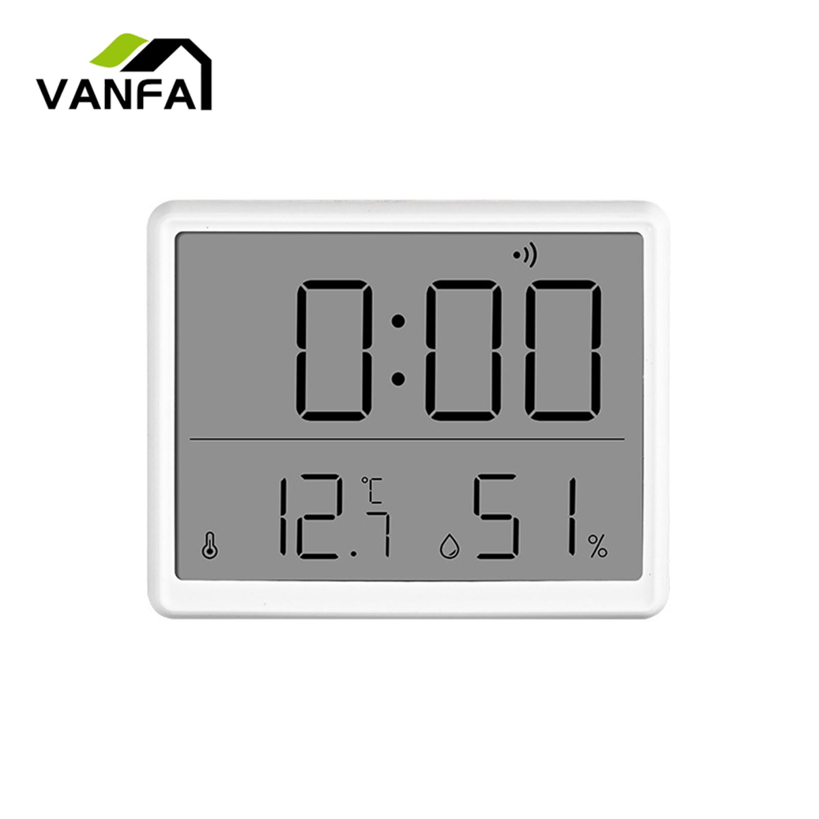 Adjustable Clock Modern Lcd Digital Alarm Clock with Temperature ...