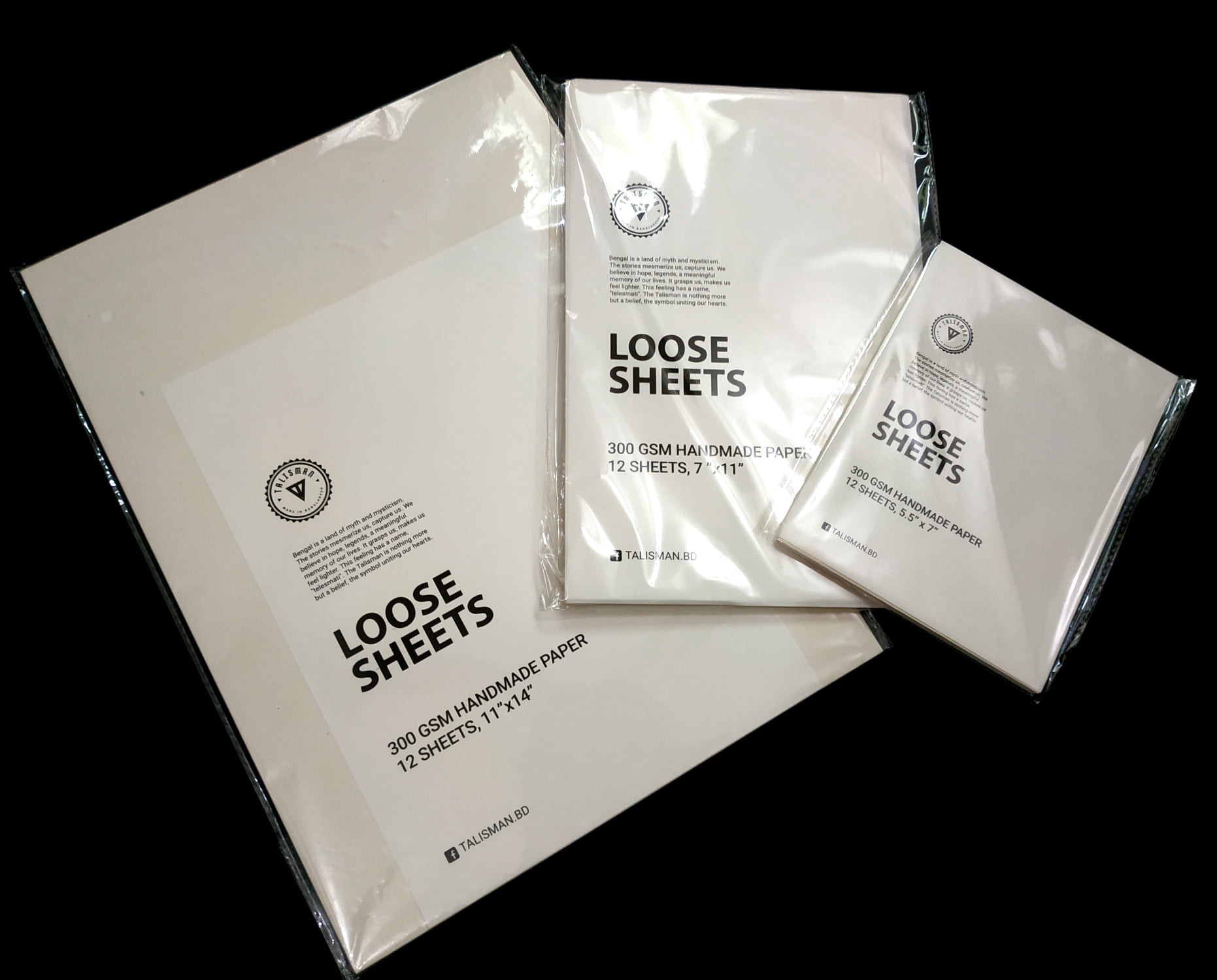 Large Size 300gsm Handmade Paper Loose Sheets (Watercolor Sheets ...