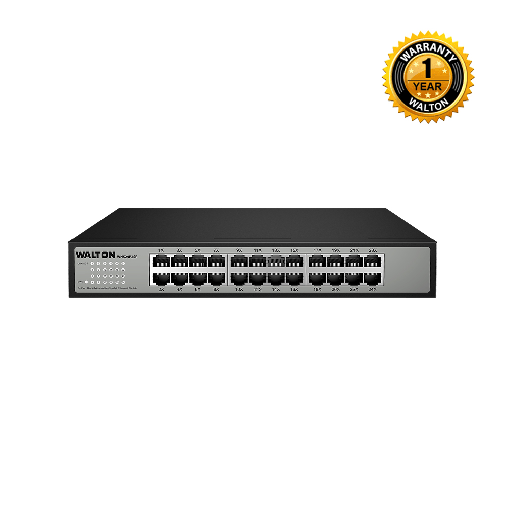 Walton Network Switch WNS24P2SF - 24 port Gigabit Ethernet Rackmount ...
