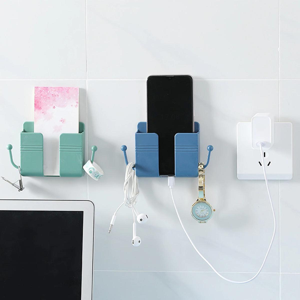 Wall-Mounted Charger Storage Box Mobile Phone Charging Hanging Holder ...