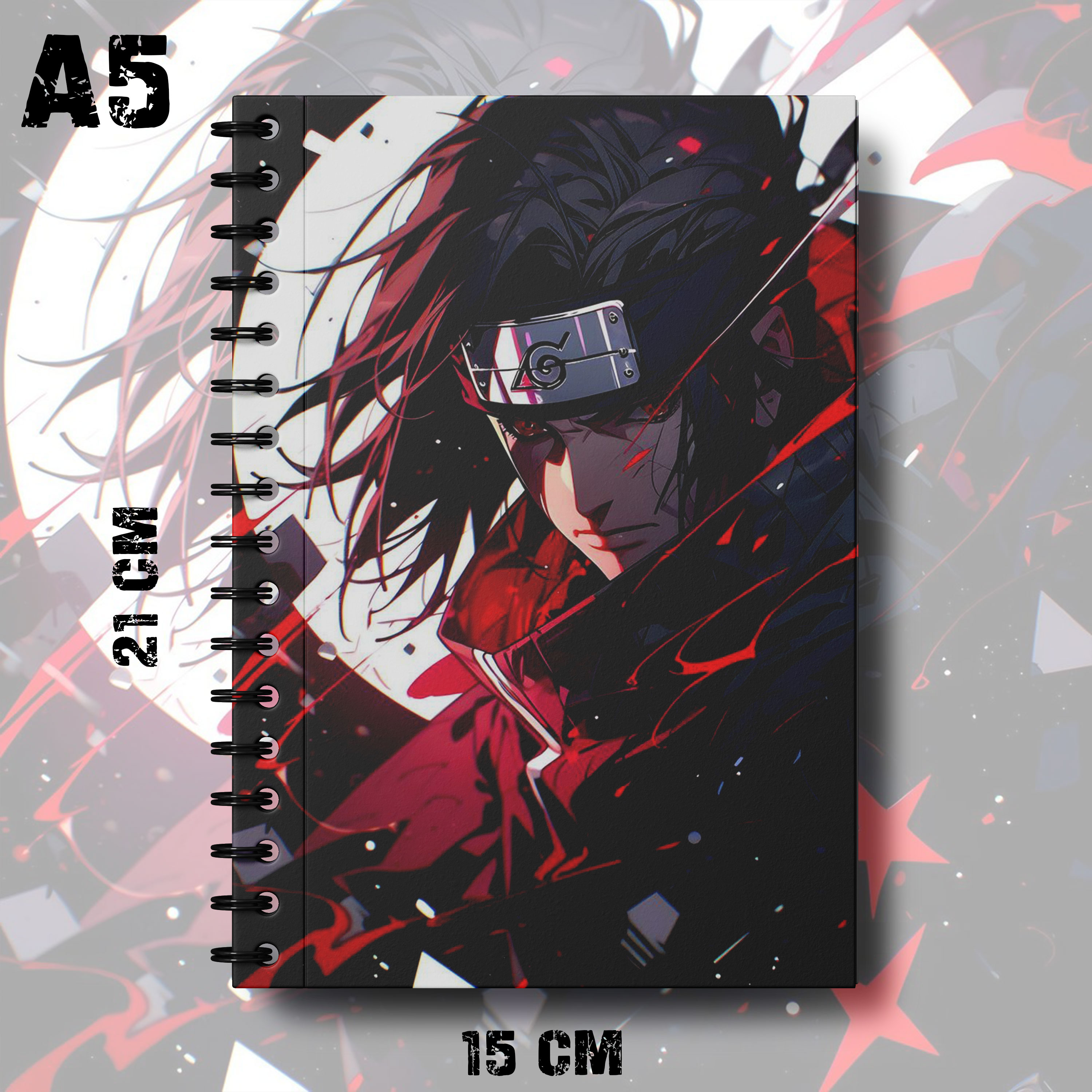 Notebook Fire Sparkle Long Hair Kakashi Naruto Digital Design Writing ...