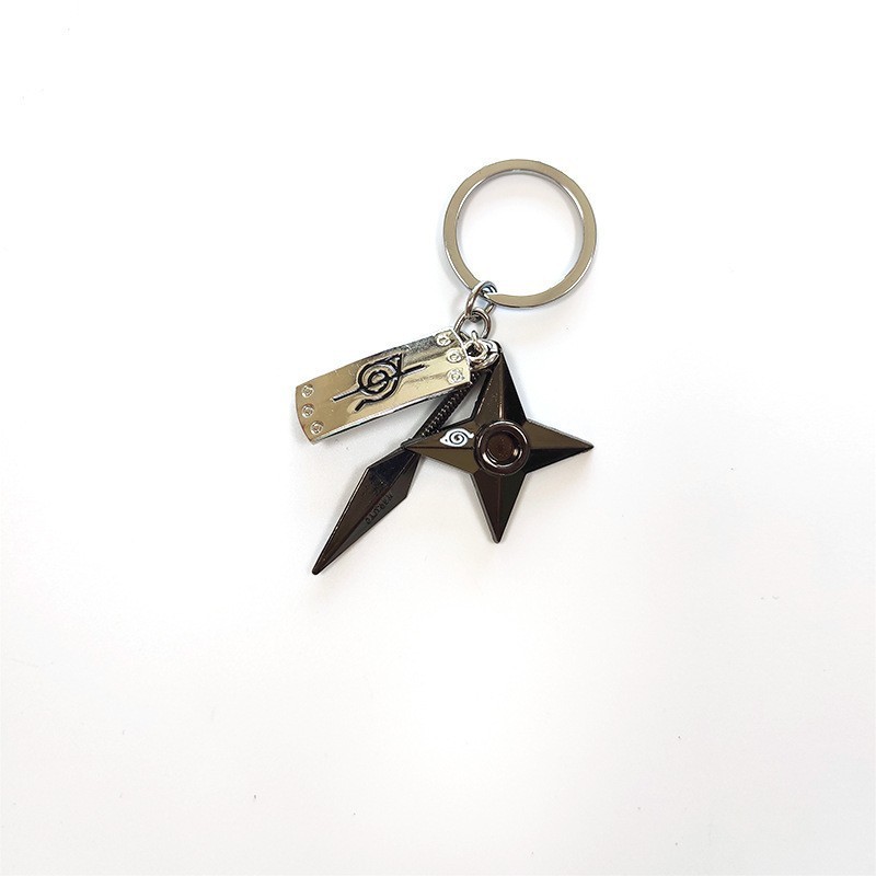 Anime Metal Keychain Uchiha Itachi Sharingan Cartoon Keychain Holder ...