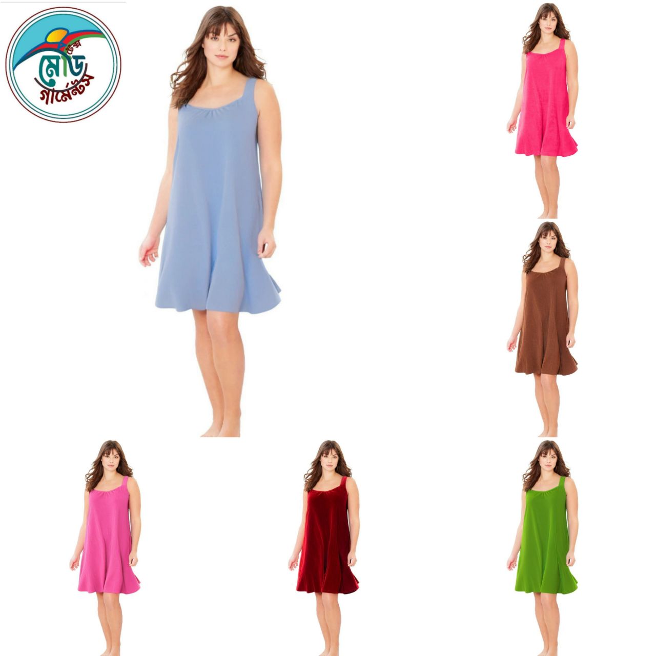 Plus Size Women's Cotton Terry Nightgown for Ultimate Comfort