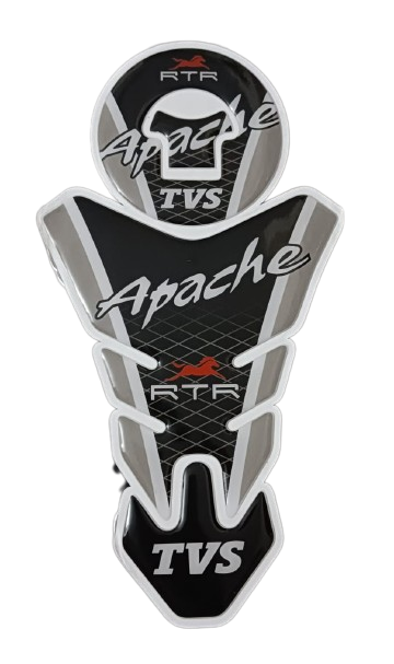 Fuel tank Pad sticker for Apache RTR motorcycle. Black 2 | Daraz.com.bd