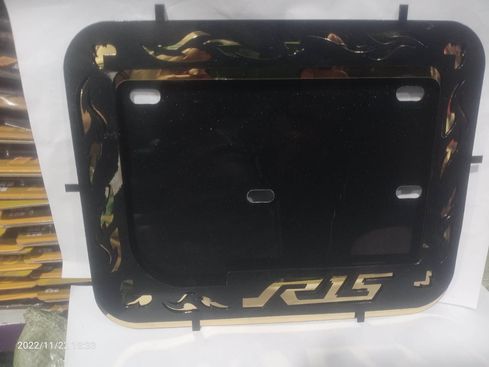 Number Plate Metal Catching Cover New Update Product(R15)