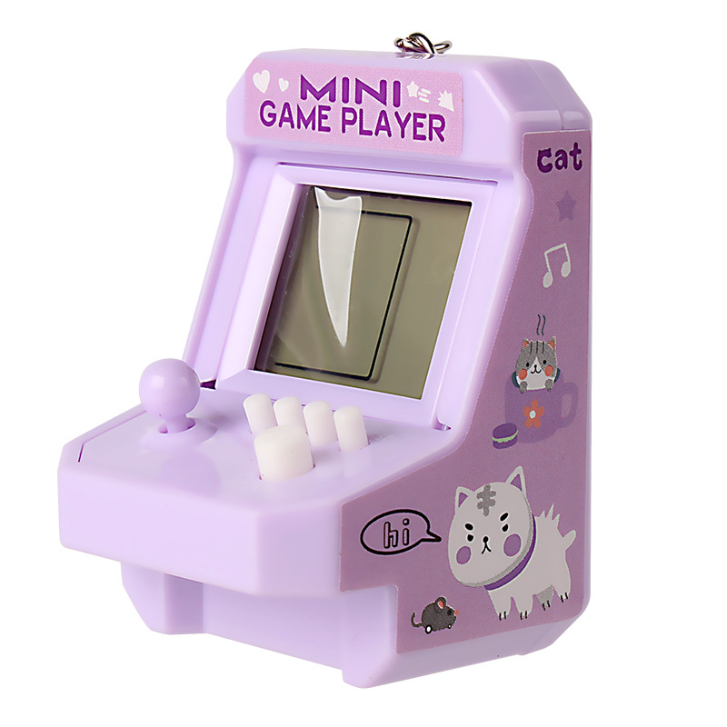 Mini Portable Game Console With Keychain Children Handheld Puzzle Retro ...