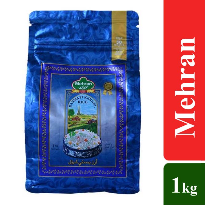 Mehran Brand Special Basmati Kernel Rice - 1Kg Blue Pack | Daraz.com.bd