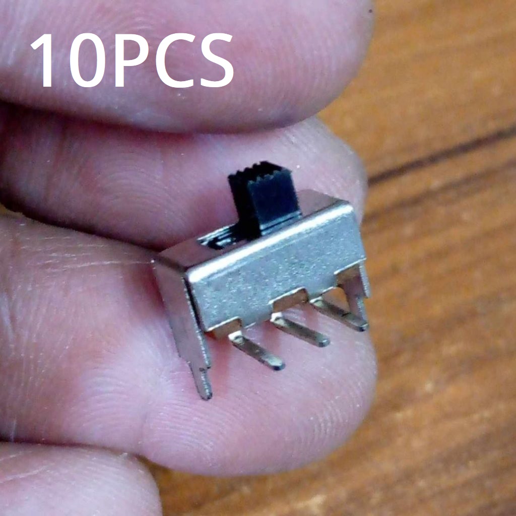 10Pcs - 2 Positions 90 Degree Angle Metal Slide Switch 3 Pins ON OFF ...