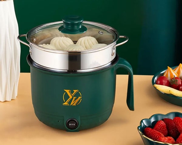 Double Layer Electric Cooker 0.5L Non-stick Pan Electric Cooking ...