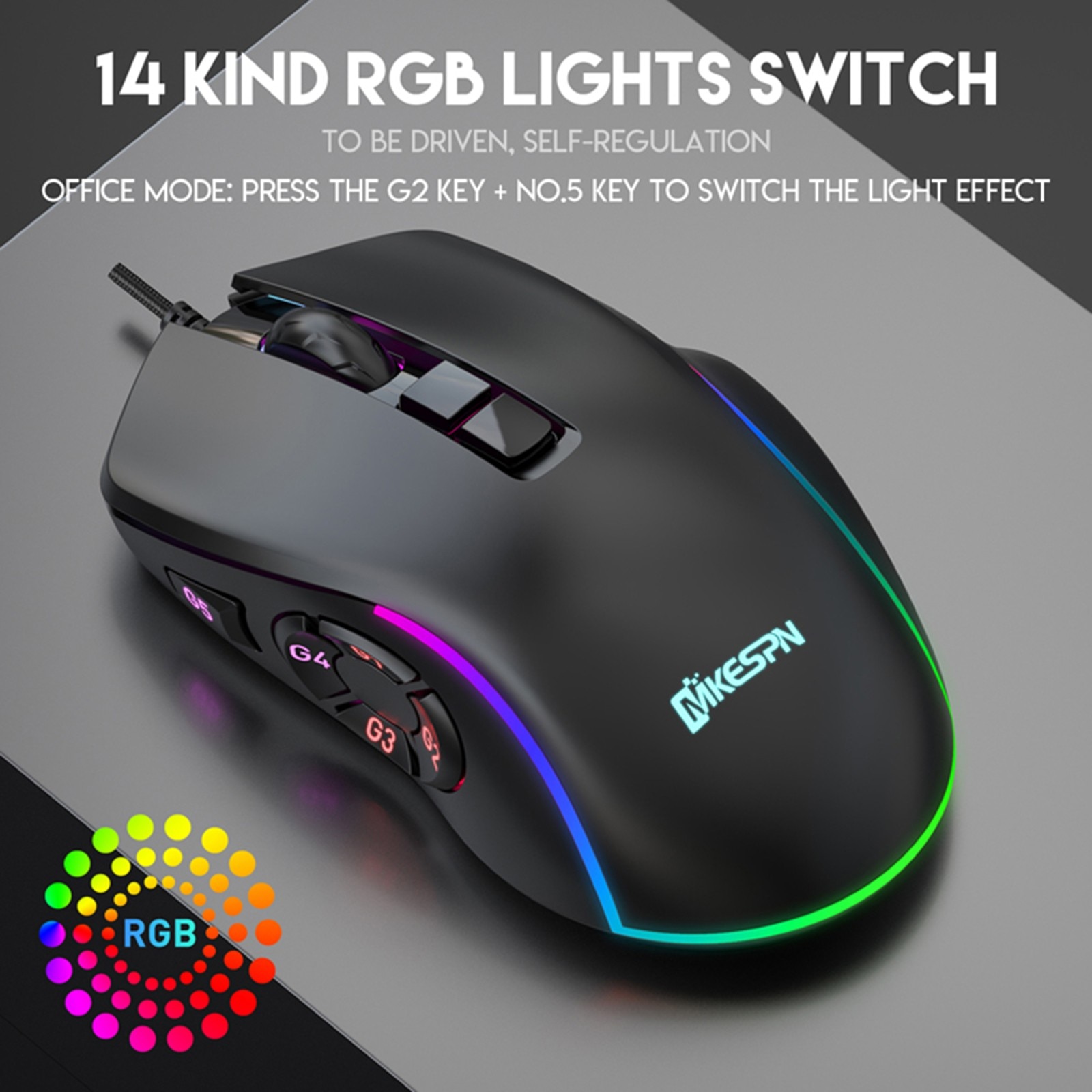 【happy one】X9 7200dpi 10 7 Ergonomic Programmable 6-speed Gaming Mouse Computer For Pc Gamer ...
