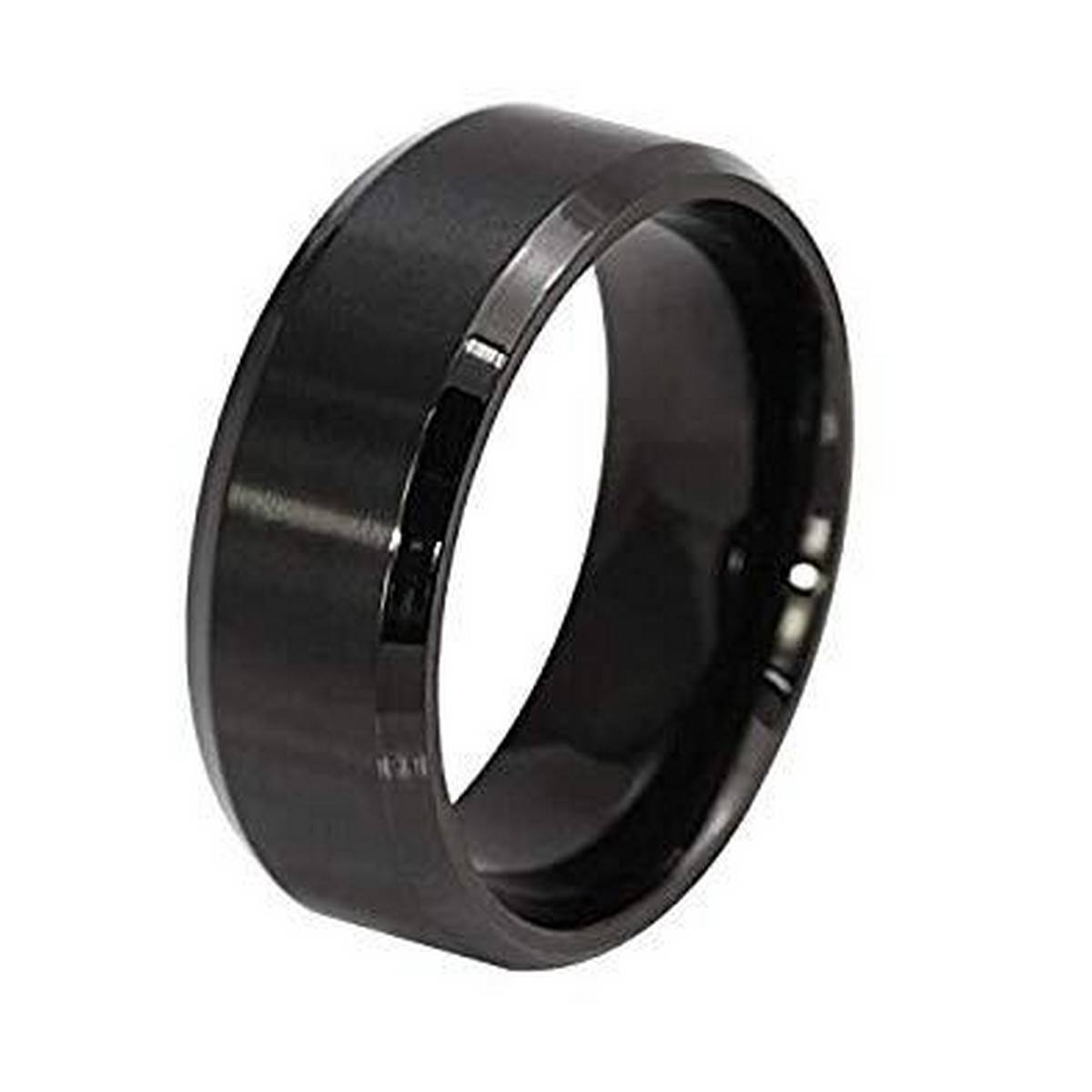 Black Stainless Steel Finger Ring for Men | Daraz.com.bd