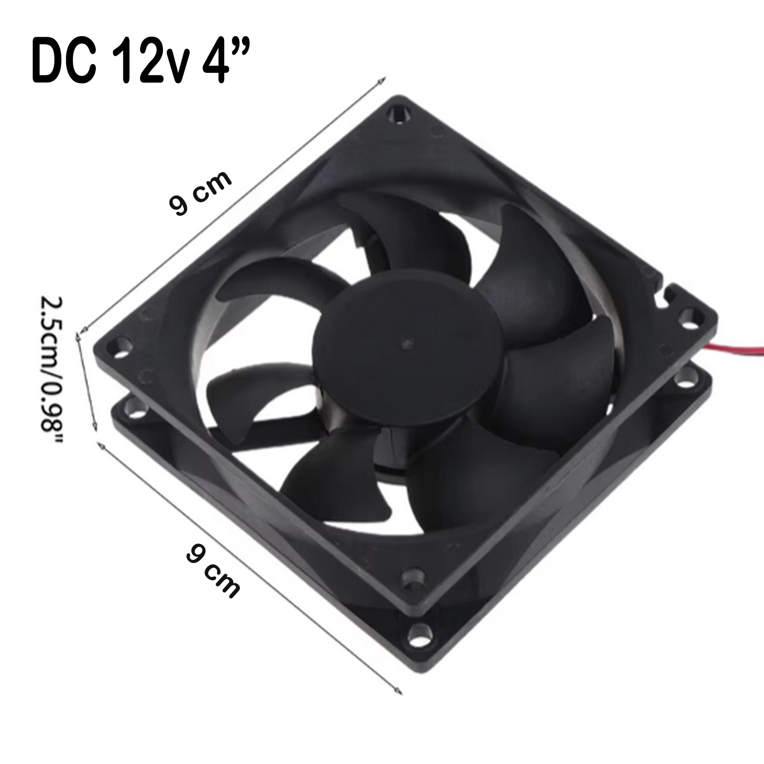 4″ Inch 12V Cooling Fans 90x90x25mm Exhaust Fan Heatsink Cooler Cooling ...