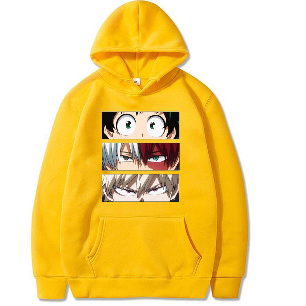 My Hero Academia Hoodie MHA Deku Todoroki Bakugo Eyes Unisex Clothes ...