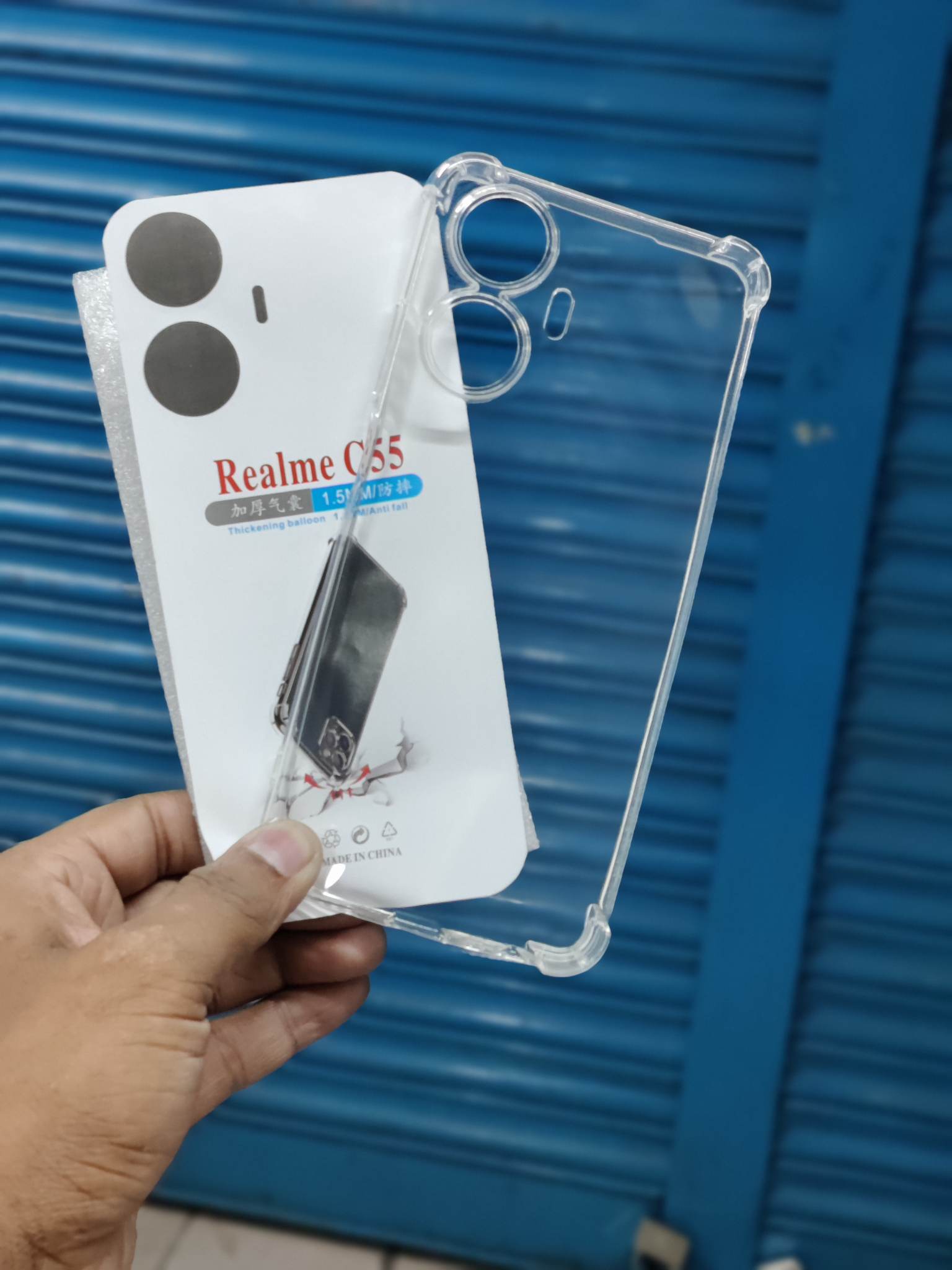 for realme c55 soft clear transparent back cover | Daraz.com.bd