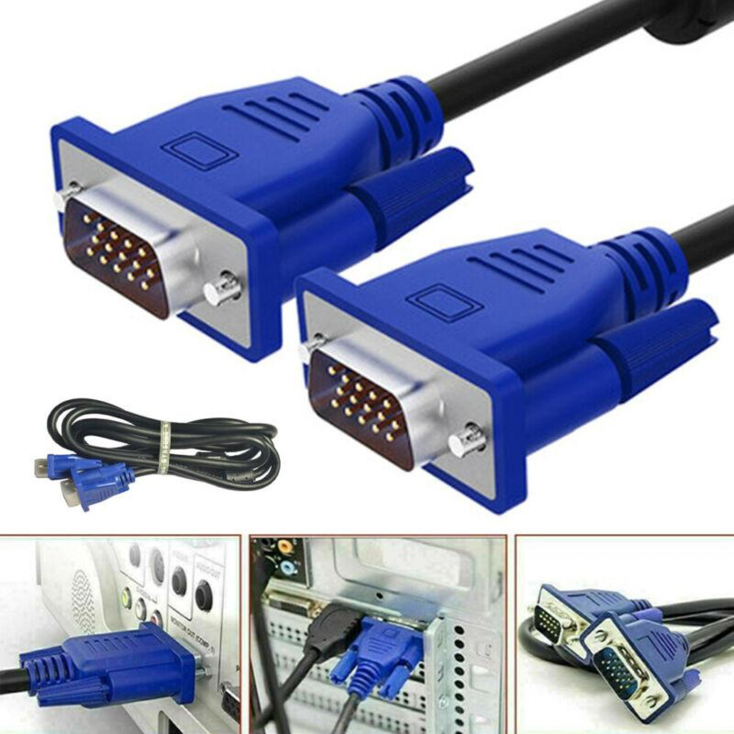 Monitor VGA Cable 1.5 meter for Desktop Monitor