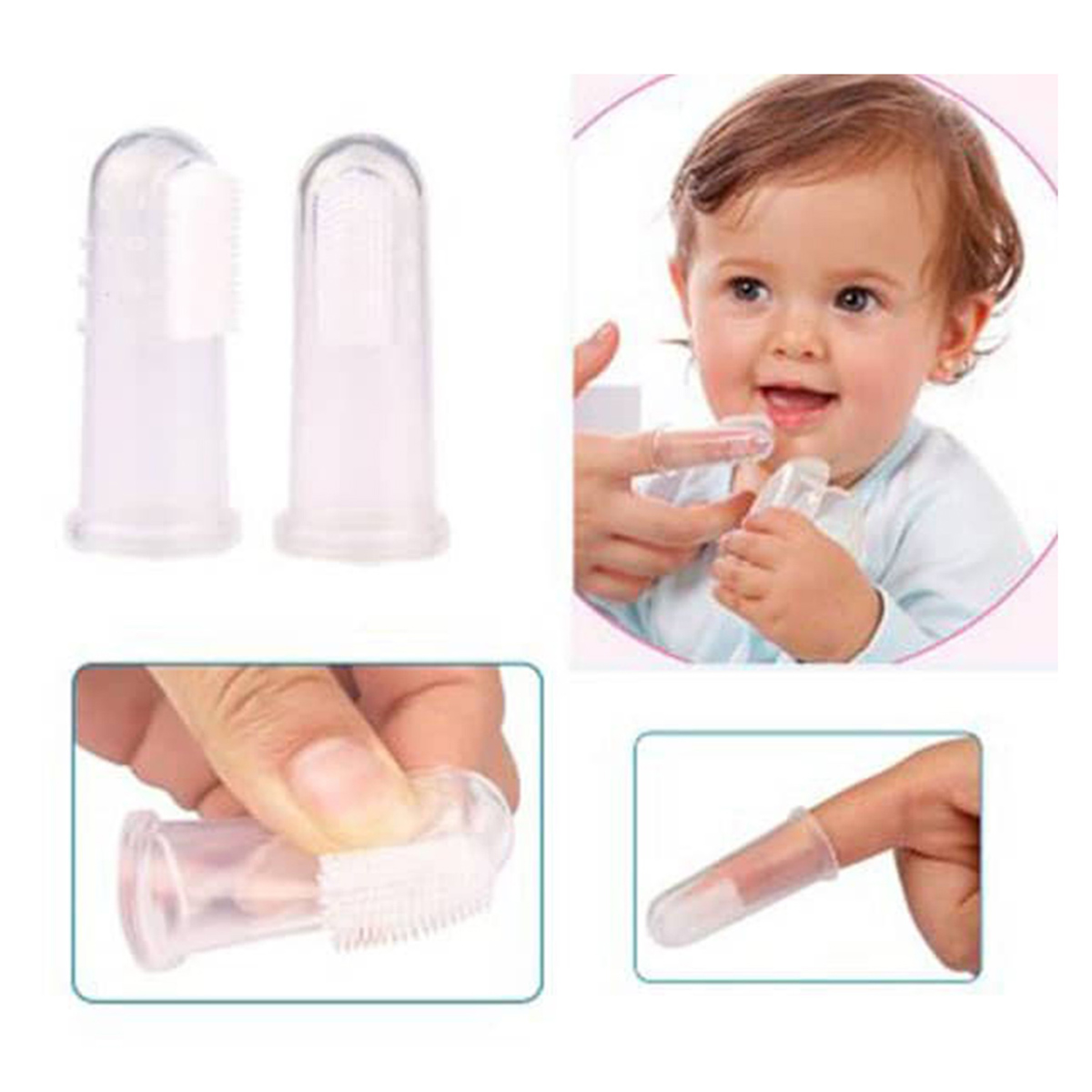 Silicone Baby Finger Tooth Brush With Box | Daraz.com.bd