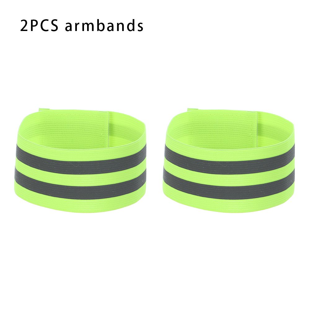 Cycling with 2 Reflective Strips High Visibility Night Walking Glow ...