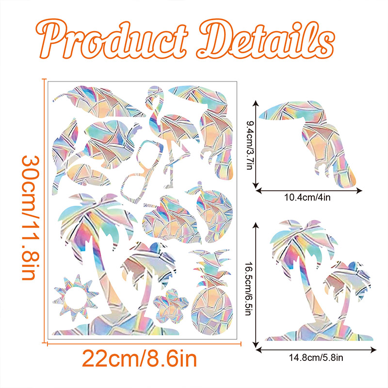 Houseeker Sun Catcher Wall Stickers Rainbow Prism Glass Window Mirror ...
