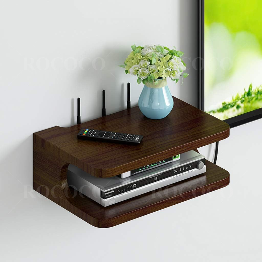 Simple Design Set top Box Stand WiFi Router Holder Hanger Wall Shelves ...