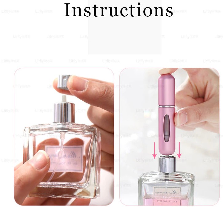 5ml Portable Mini Refillable Perfume Bottle / Body spray refill bottle ...