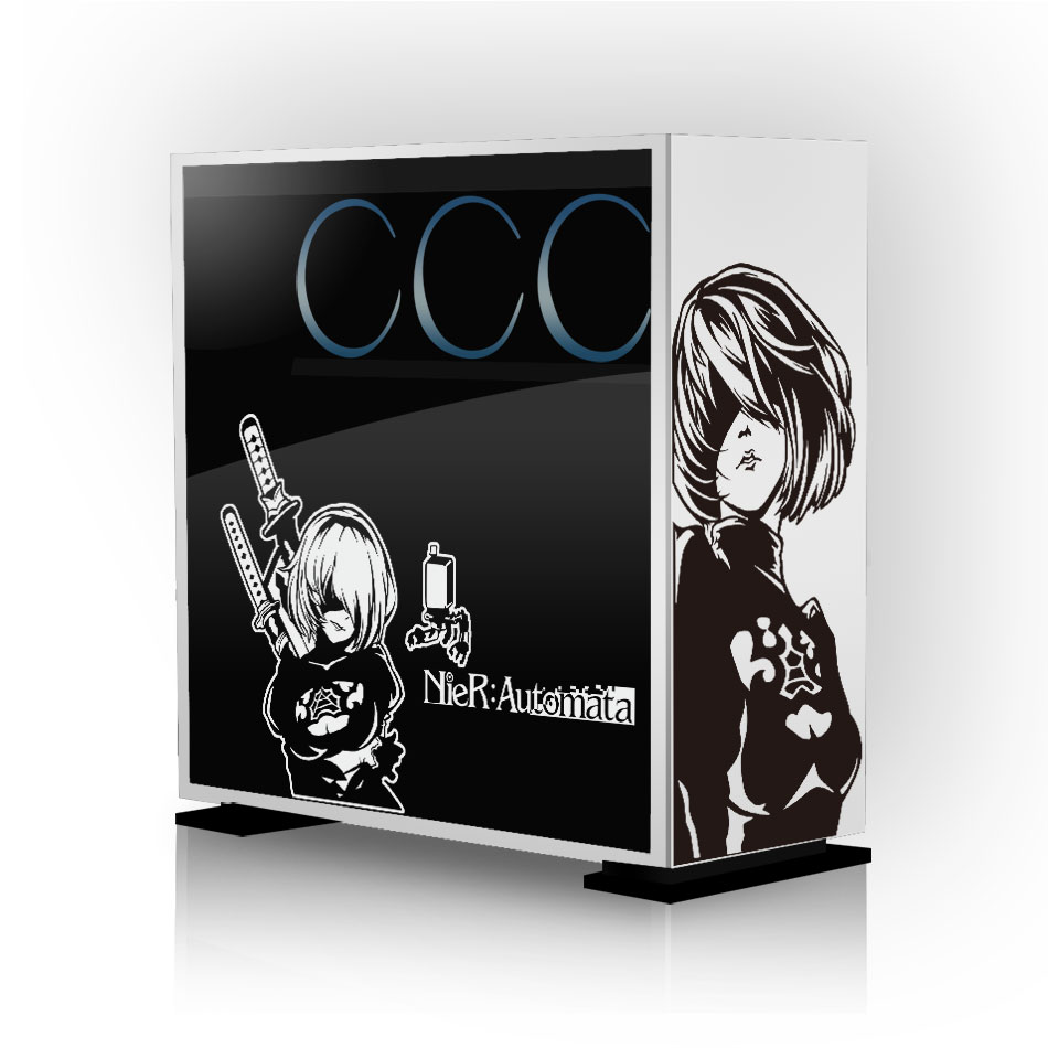 NieR:Automata ATX Gaming PC Case Stickers Mid Tower Computer Decorative ...