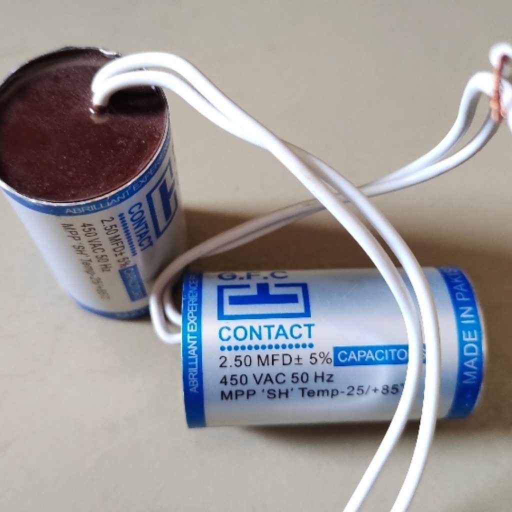 2.5 MFD Ceiling Fan Capacitor Industrial Electric Fan Capacitor 2.5uF ...