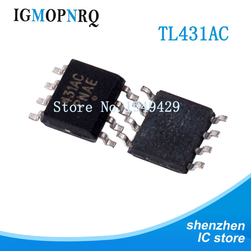10PCS TL431ACDR SOP8 TL431AC SOP 431AC SMD TL431 SOP-8 TL431ACDT new ...